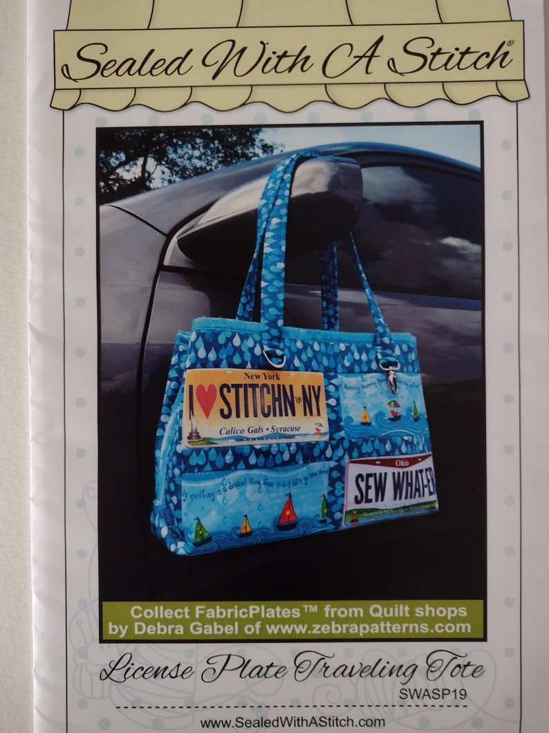 Sealed With A Stitch Sewing Pattern to Make License Plate Traveling ...