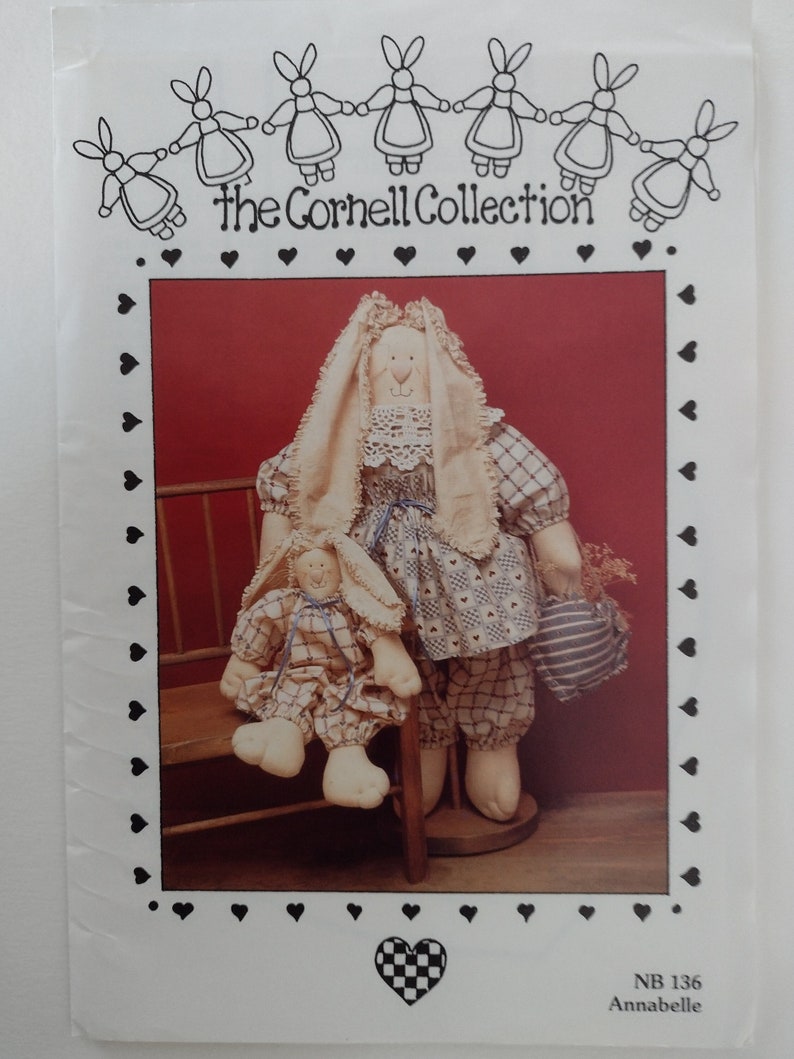 The Cornell Collection Vintage Sewing Pattern to Make Annabelle Bunny ...