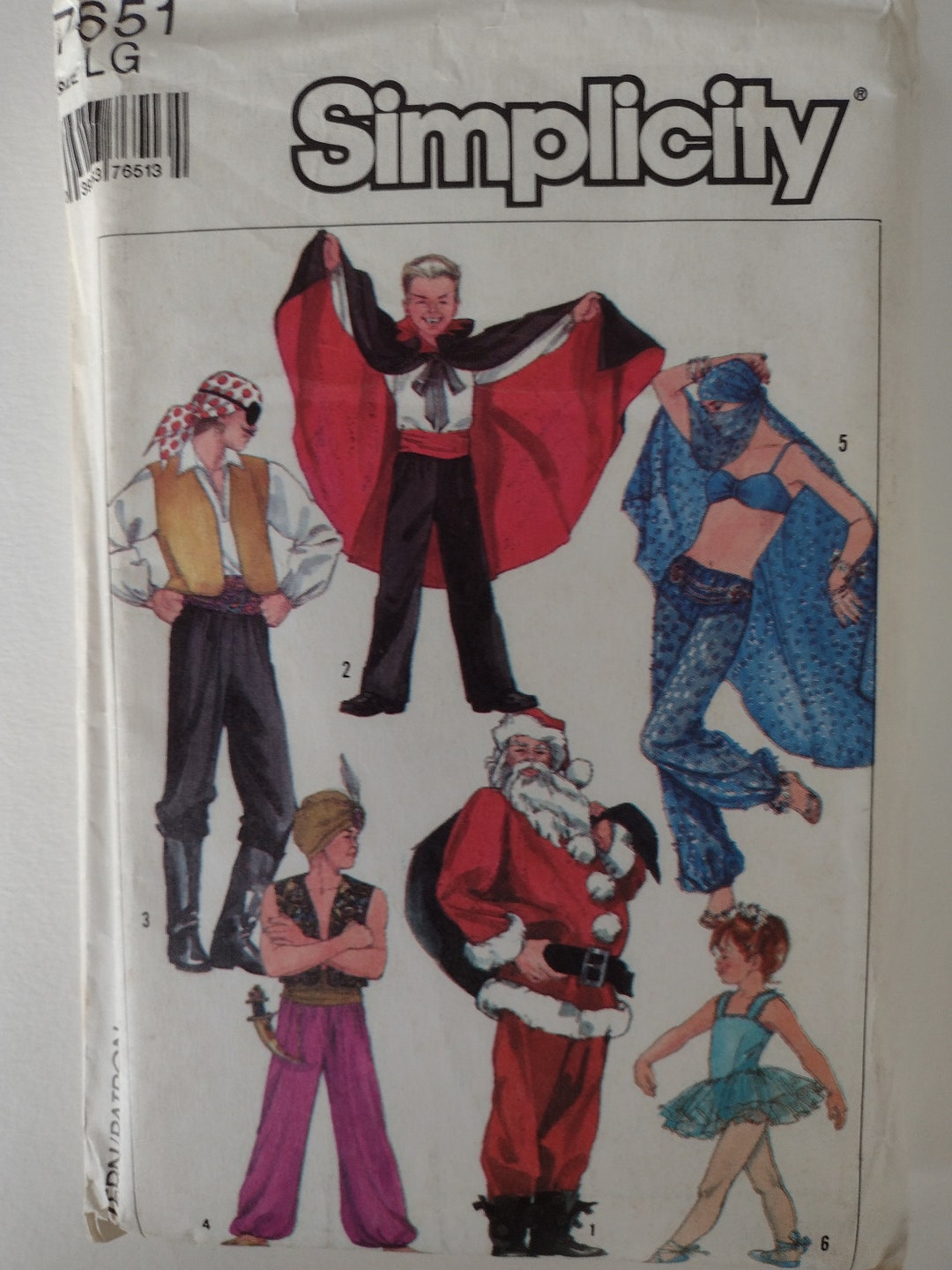 Simplicity 7651 Vintage Sewing Pattern to Make a Variety of Adult Size ...