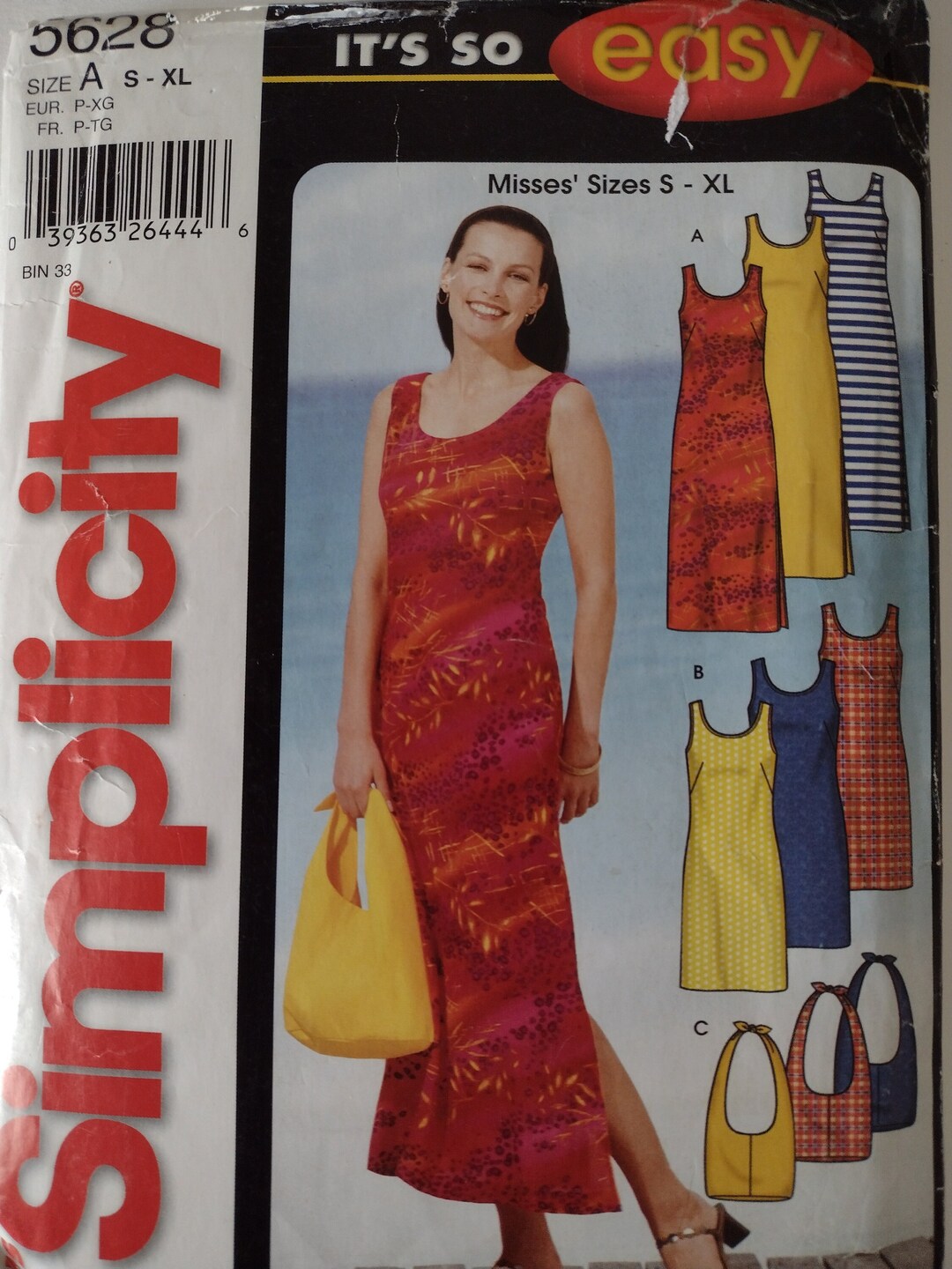 Simplicity It's so Easy #5628 Vintage Sewing Pattern to Make a Woman's ...