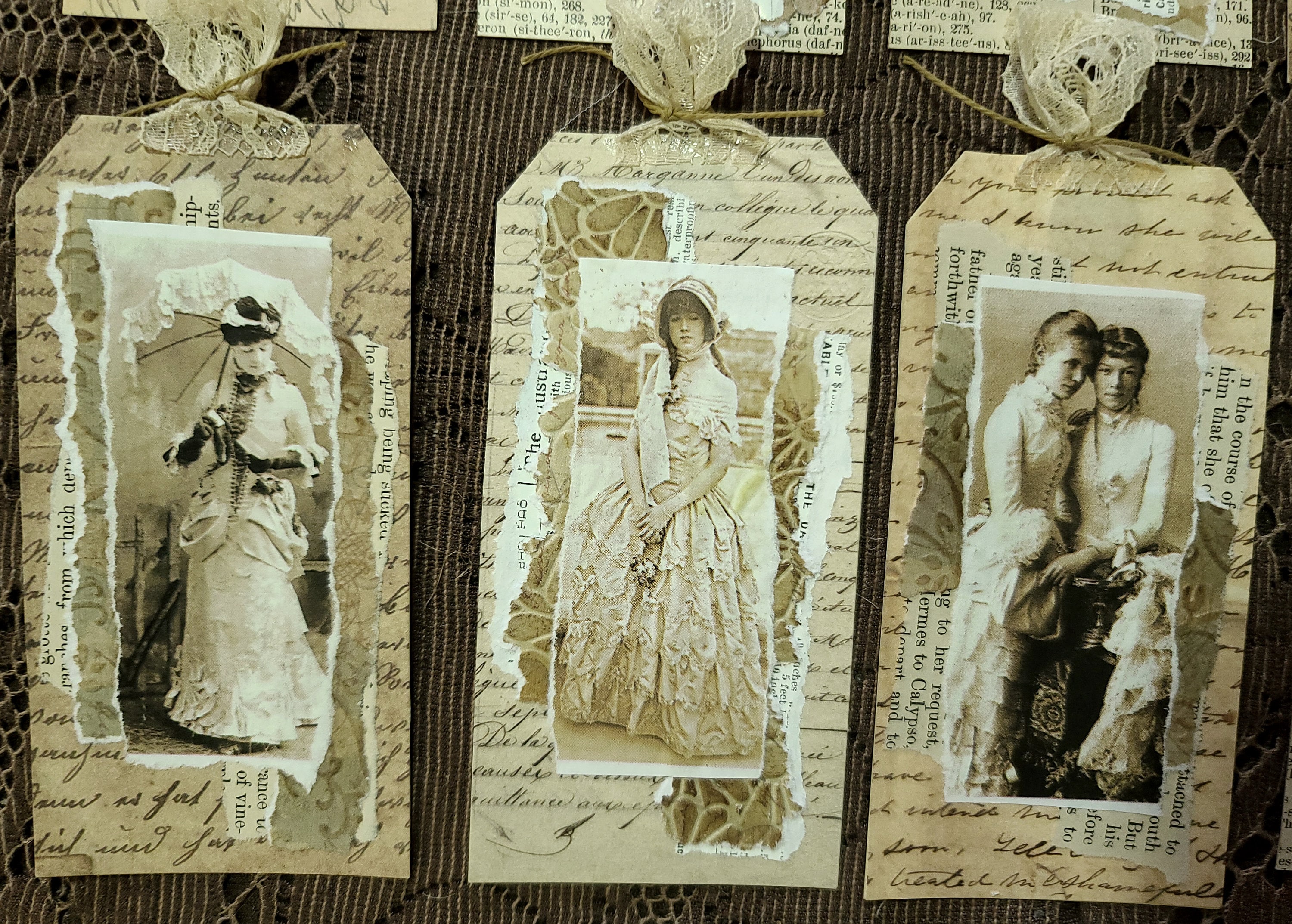 Vintage Tags With Torn Paper Edges - Etsy