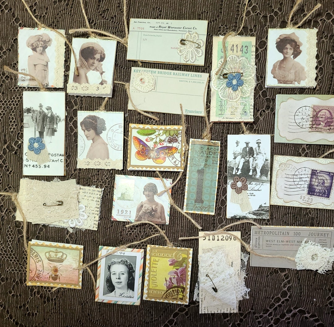 Collage Paper Clips Journal Add Ons - Etsy
