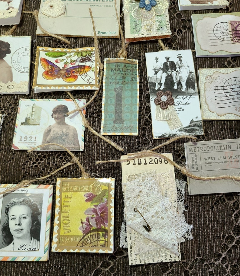 Collage Paper Clips Journal Add Ons - Etsy