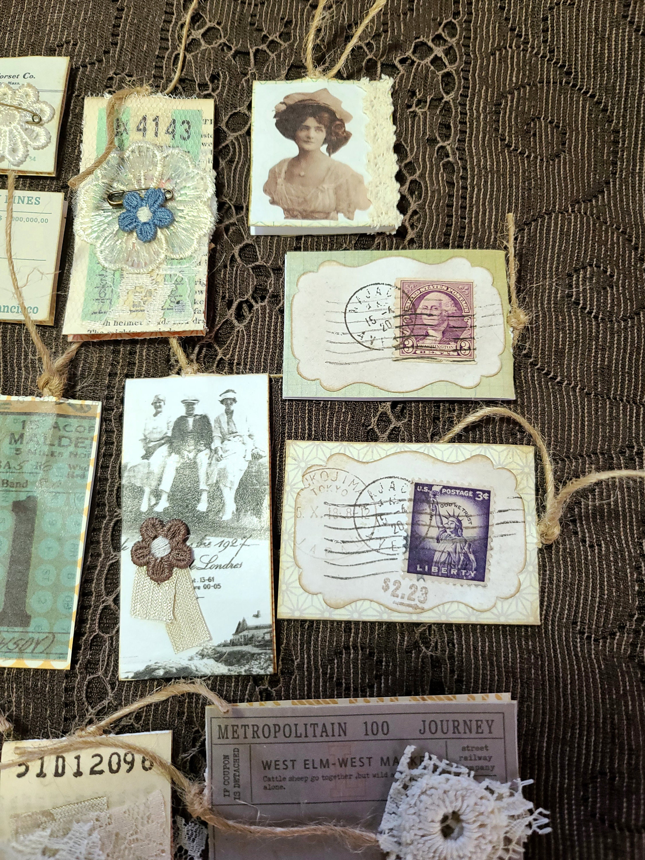 Collage Paper Clips Journal Add Ons - Etsy