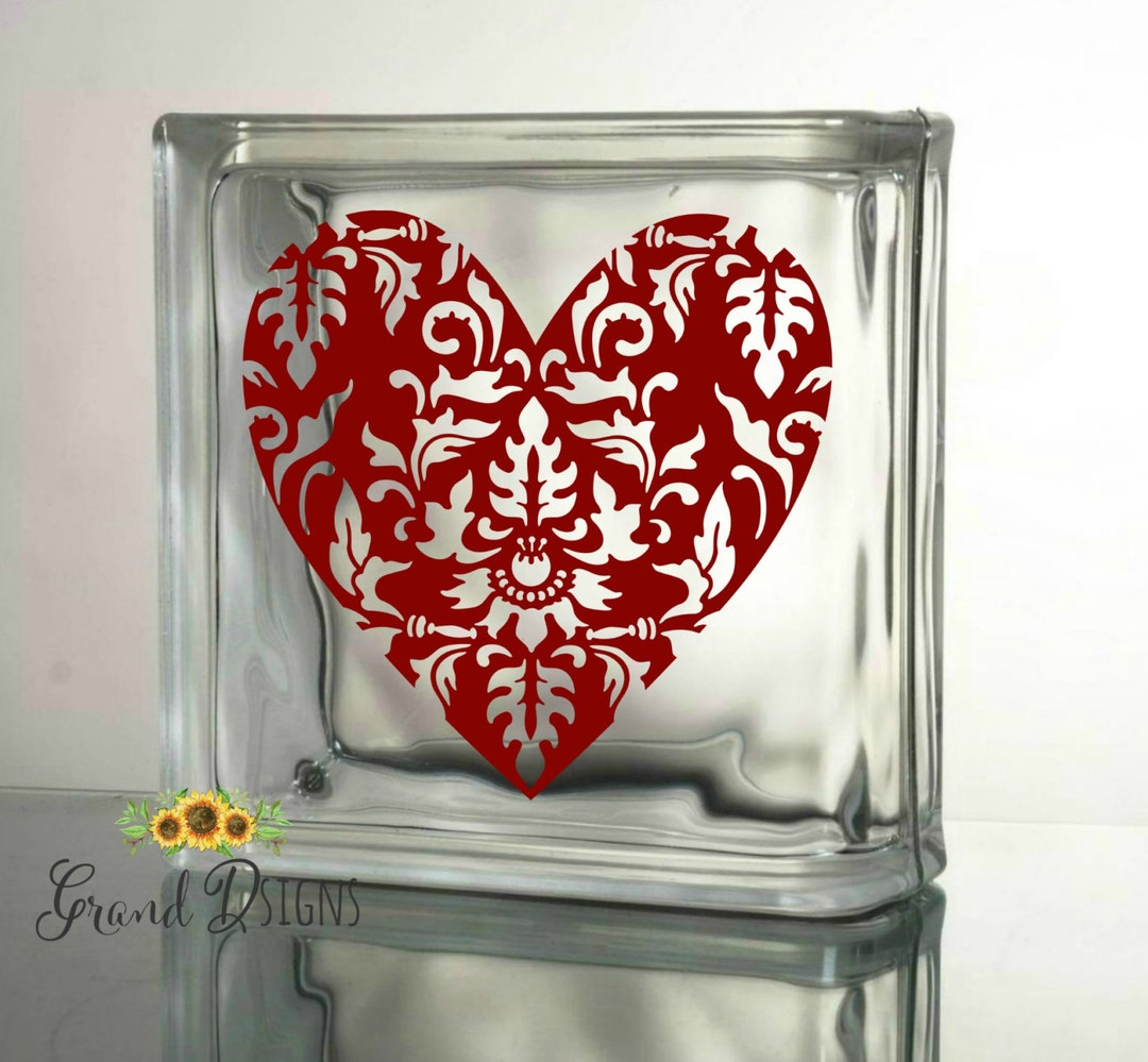 Love Decal Glass Block Ceramic Tile Wedding - Etsy