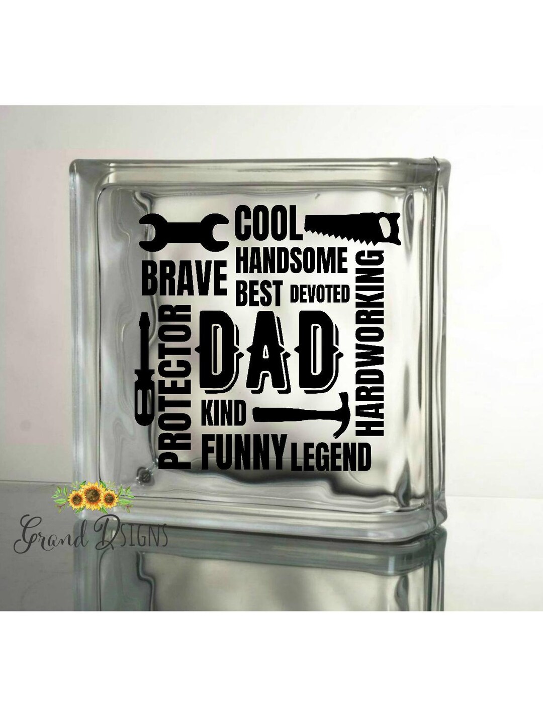Dad Subway Art Vinyl Decal DIY Gift for Dad Ceramic Tile Father's Day ...