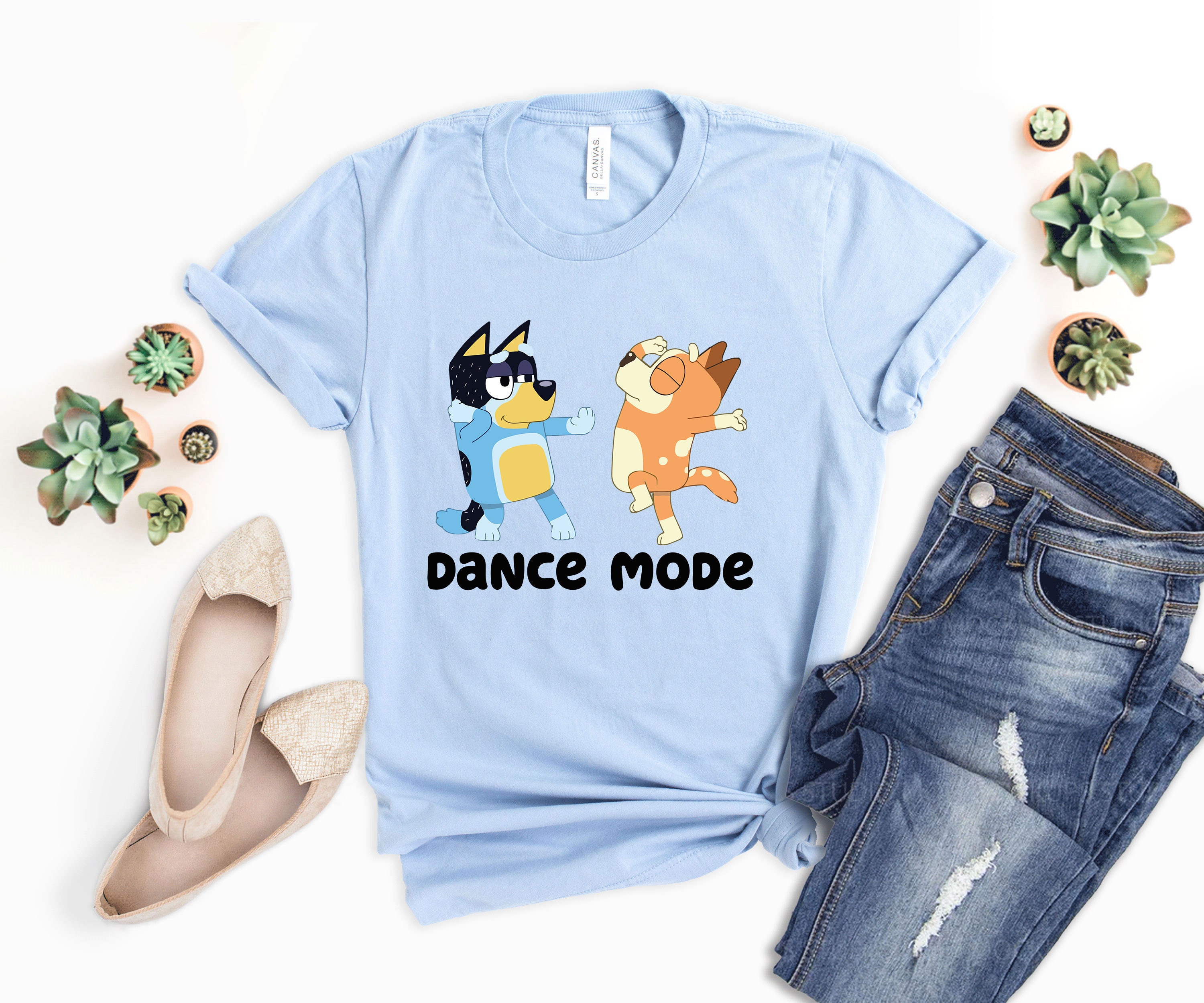 Bluey Dance Mode Shirt, Bluey Birthday Shirt, Bluey Family Shirt, Funny ...