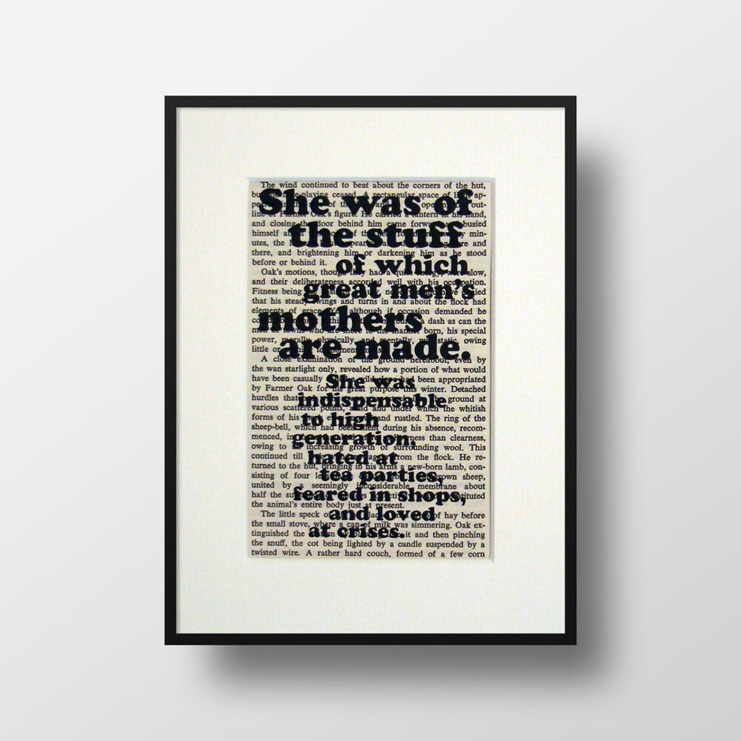 Far From the Madding Crowd Quote Print Thomas Hardy Quote Christmas ...