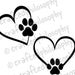 Pet Paw Print SVG. Cat, Dog, Vector Cut File for Cricut, Silhouette ...