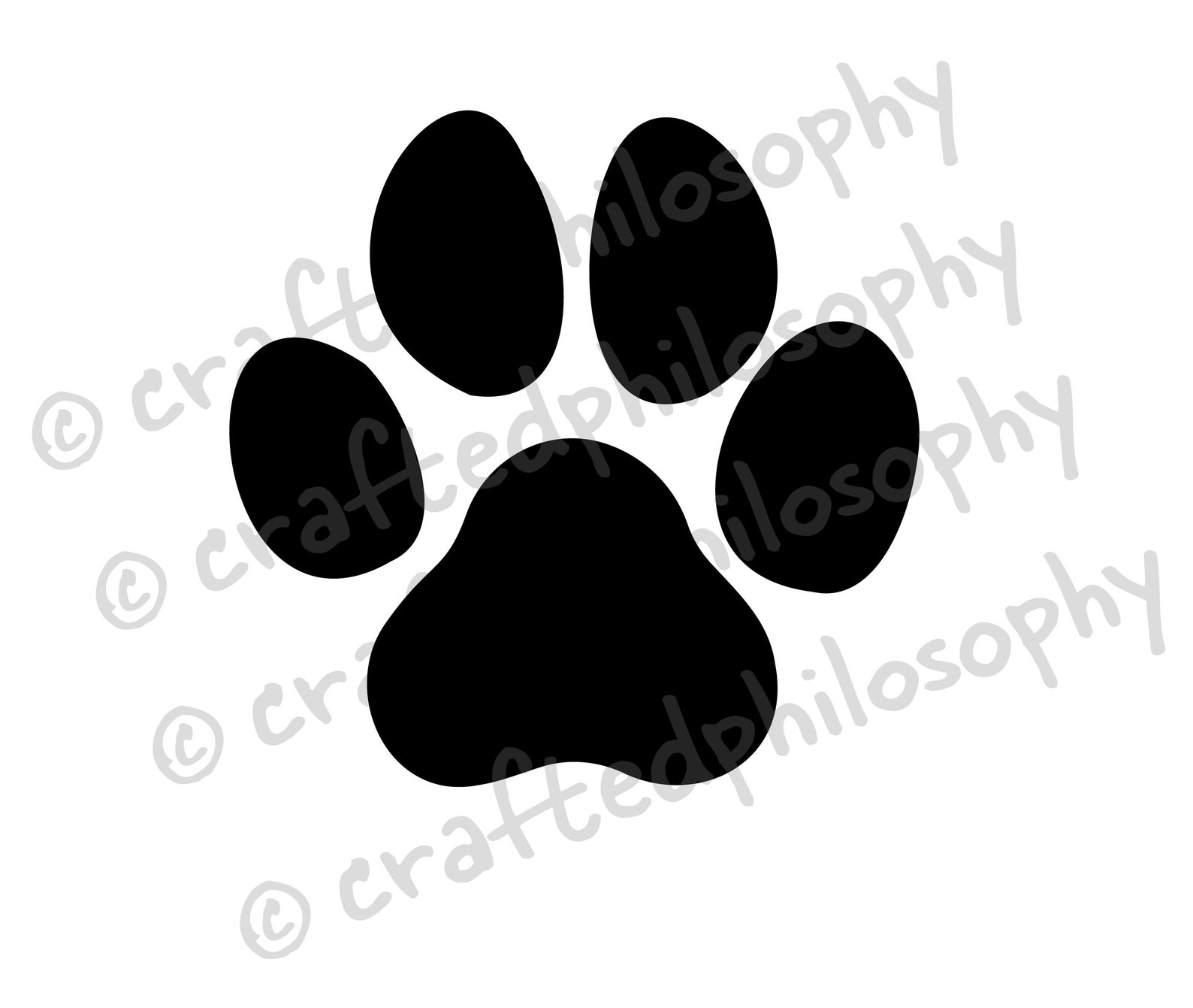 Pet Paw Print SVG: Cat & Dog Vector Cut File (digital Download) - Etsy