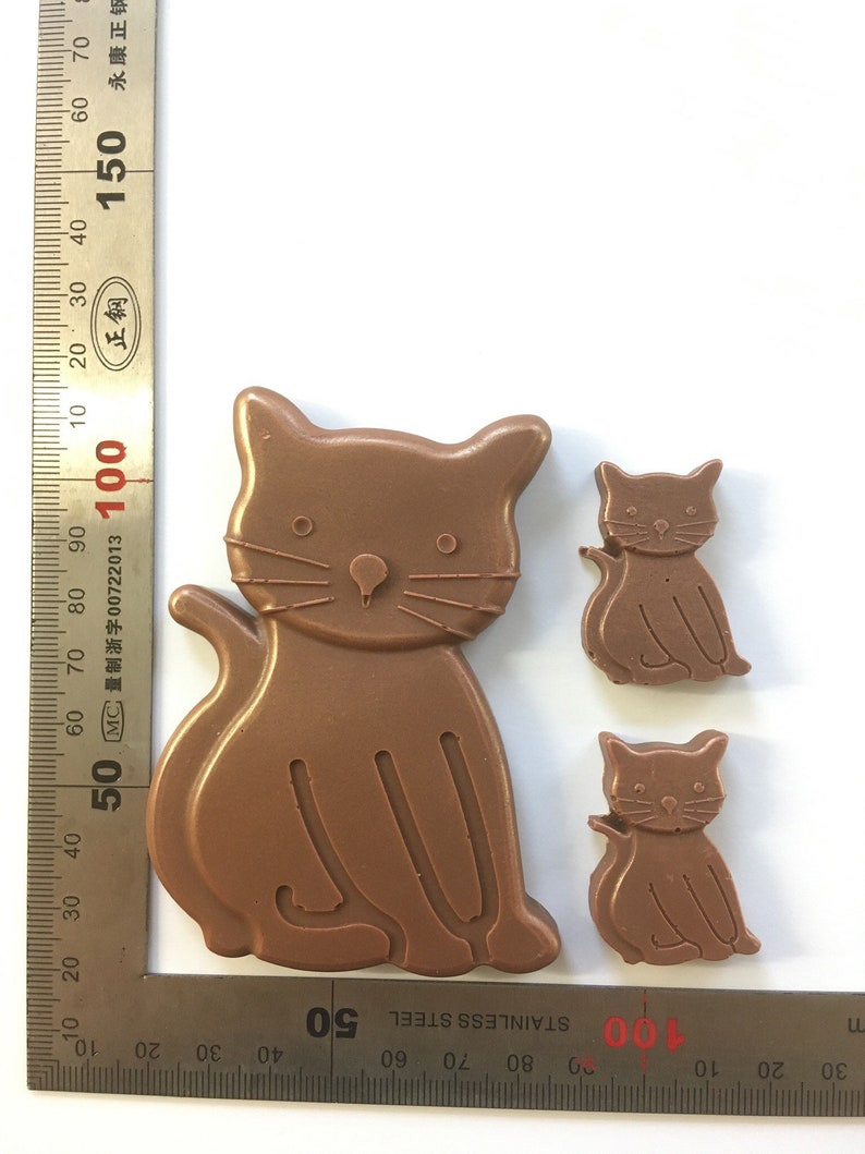 Milk Chocolate Shaped Cats Kitty Kitten Cute Cat Lover Gift - Etsy UK