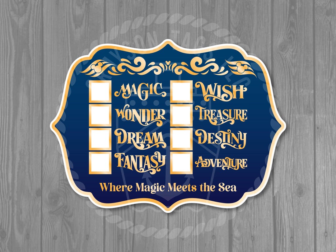 Ship Counter Customizable Disney Cruise Dry Erase Door Magnet ...