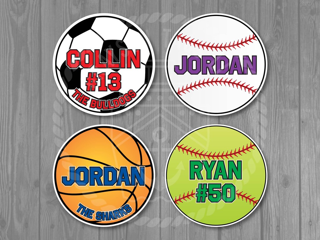 Customizable Sport Ball Car Magnets - Personalized Sport Gift - Soccer ...