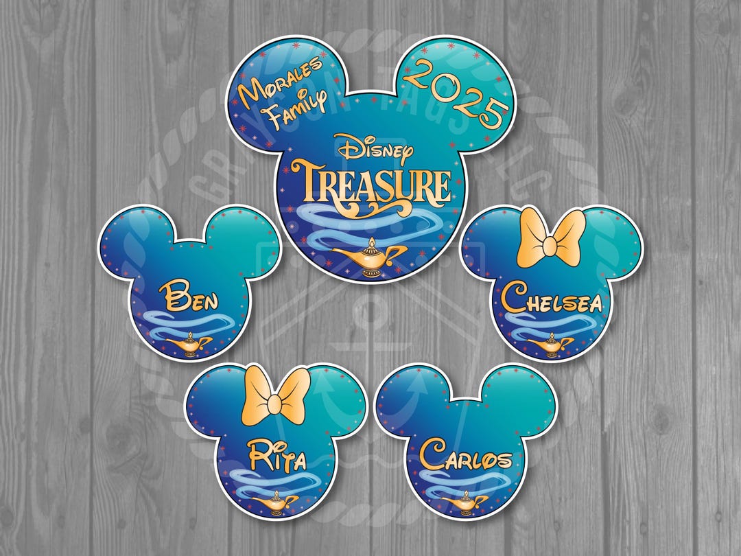 Disney Treasure Cruise Magnet Set - Personalizable Treasure Stateroom ...