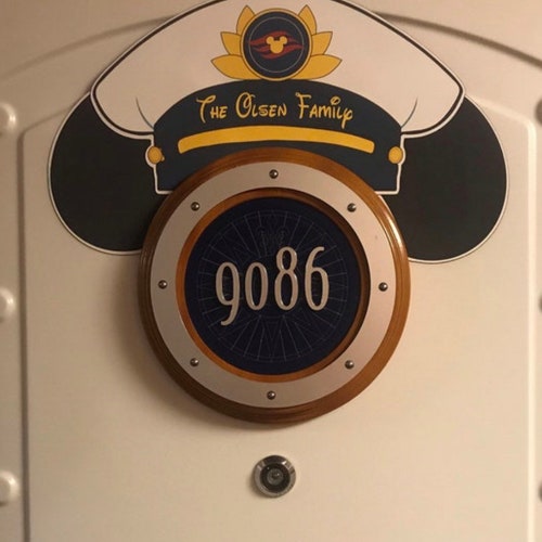 Disney Cruise Door Magnets Captain Mickey Mouse With Ears and | Etsy