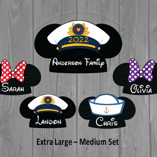 Disney Cruise Door Magnets Captain Mickey Mouse With Ears and - Etsy