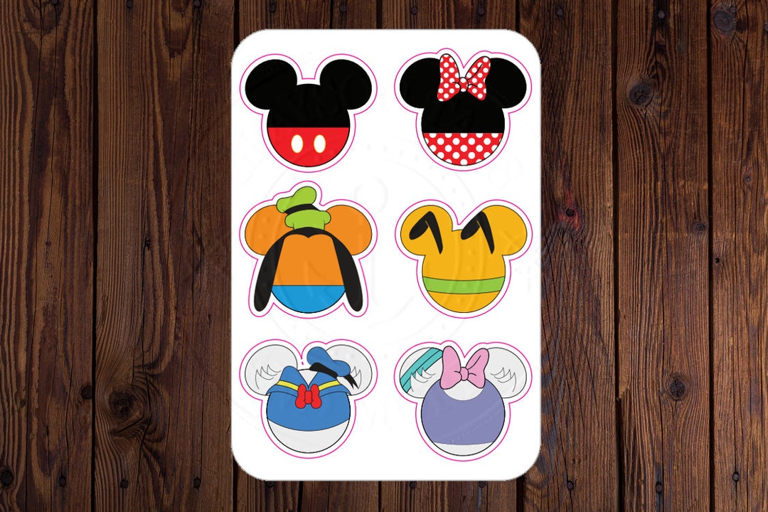 Disney Inspired Character Vinyl Sticker Set - FE Gift Cruise Gift ...