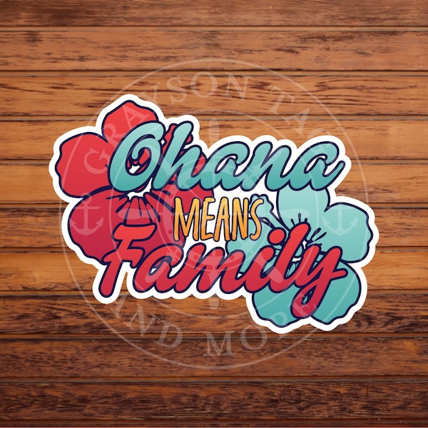 Ohana Family Sticker - Etsy