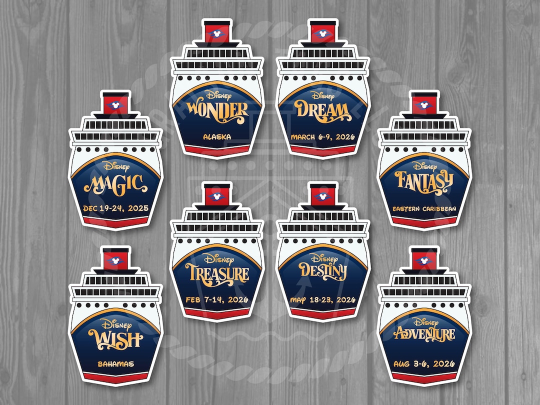 Disney Cruise Door Magnet - Small Ship Magnet - Great for FE Magnet ...