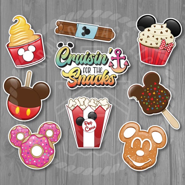 Mickey Snacks Svg - Etsy