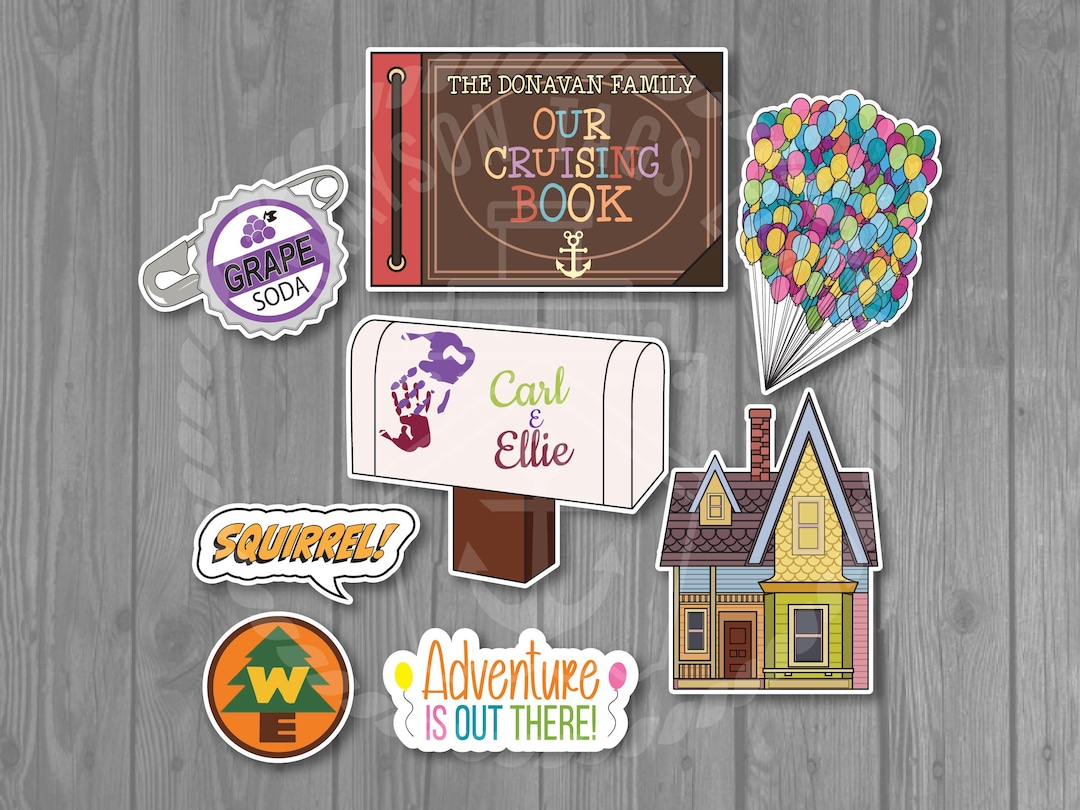 Up Personalized Sign Group Magnet Set for Disney Cruise Doors - Etsy