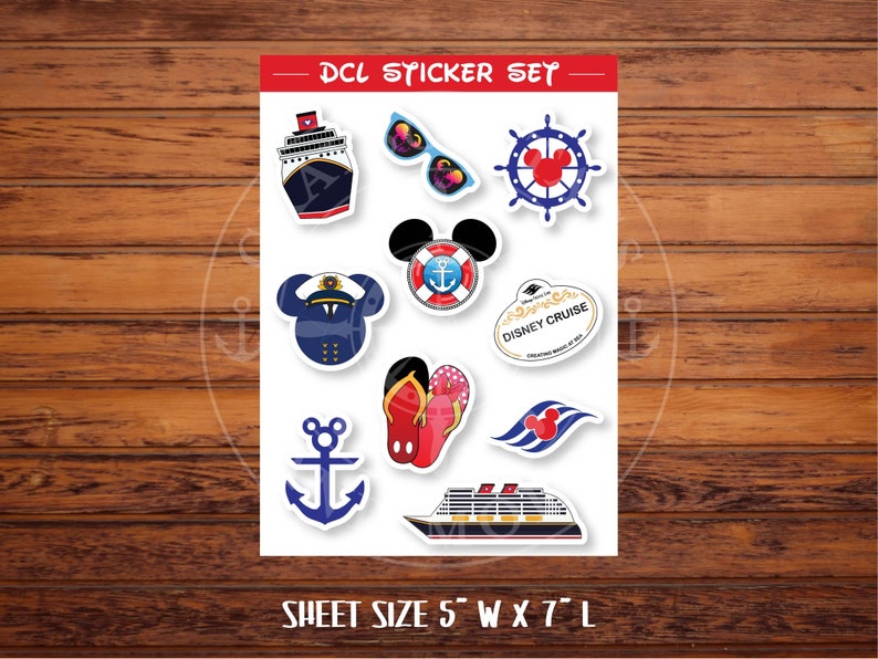 Disney Inspired Cruise Vinyl Sticker Set - FE Gift Cruise Gift (ready ...