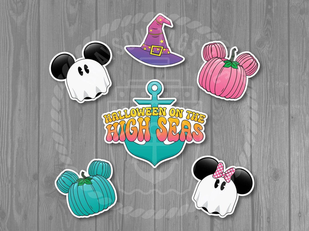 6 Disney Inspired Halloween on the High Seas Themed Magnets - Y2K ...