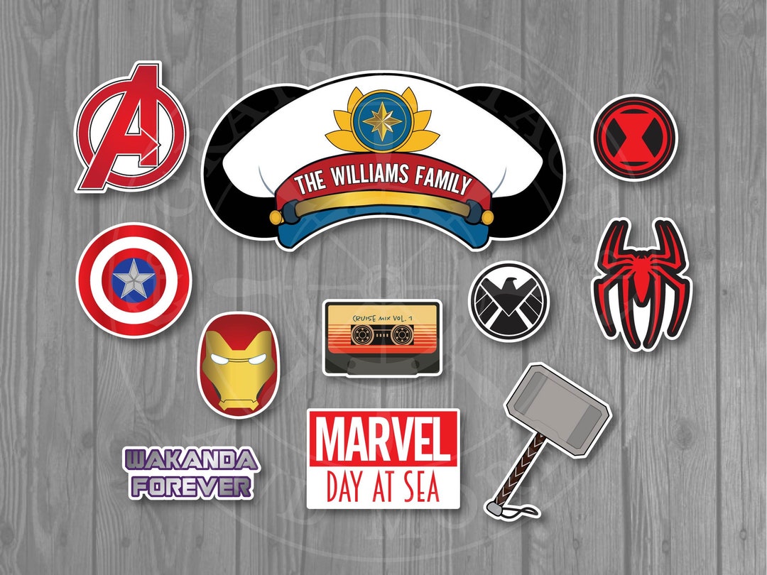 Marvel Day at Sea Sign Group Magnet Set for Disney Cruise Doors - Etsy