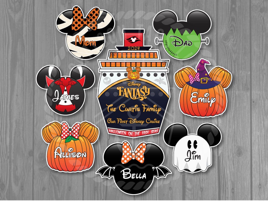 Disney Cruise Door Magnets Halloween on the High Seas Ship Front ...