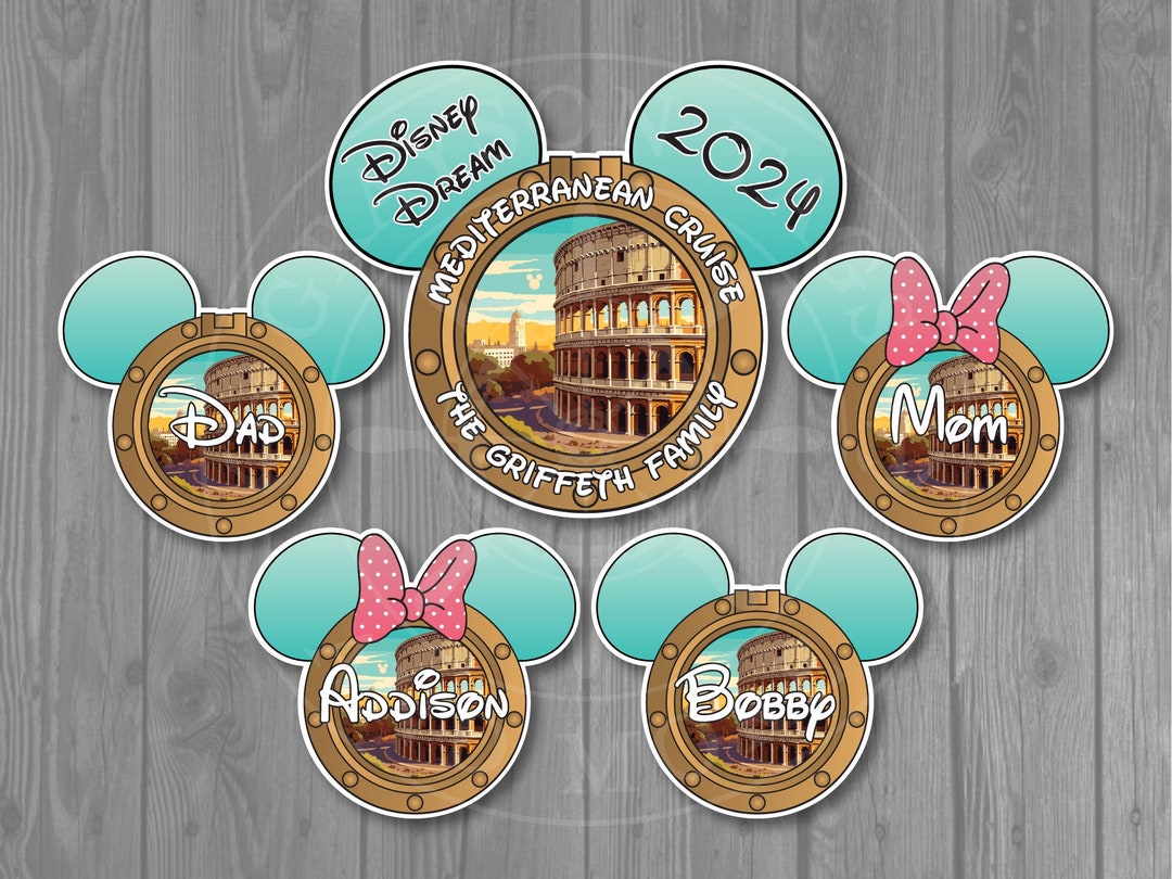 Mediterranean Disney Cruise Door Magnets - Italy Porthole Magnet Set - Etsy