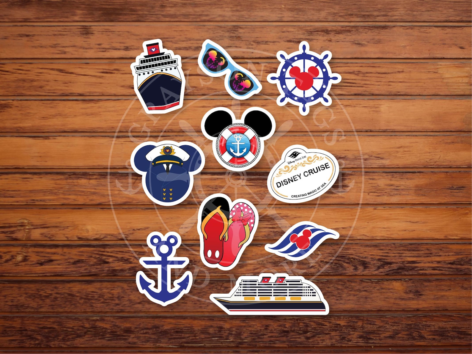 Disney Inspired Cruise Vinyl Sticker Set - FE Gift Cruise Gift (ready ...