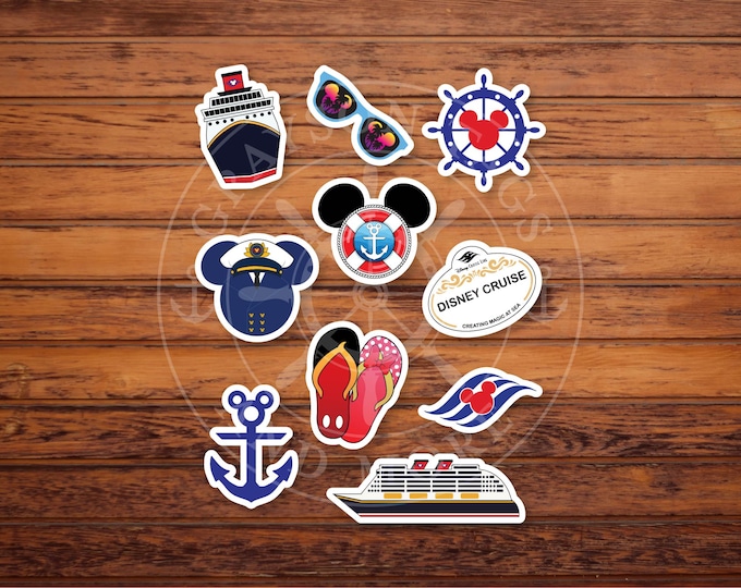 Disney Inspired Cruise Vinyl Sticker Set - FE Gift Cruise Gift (ready ...