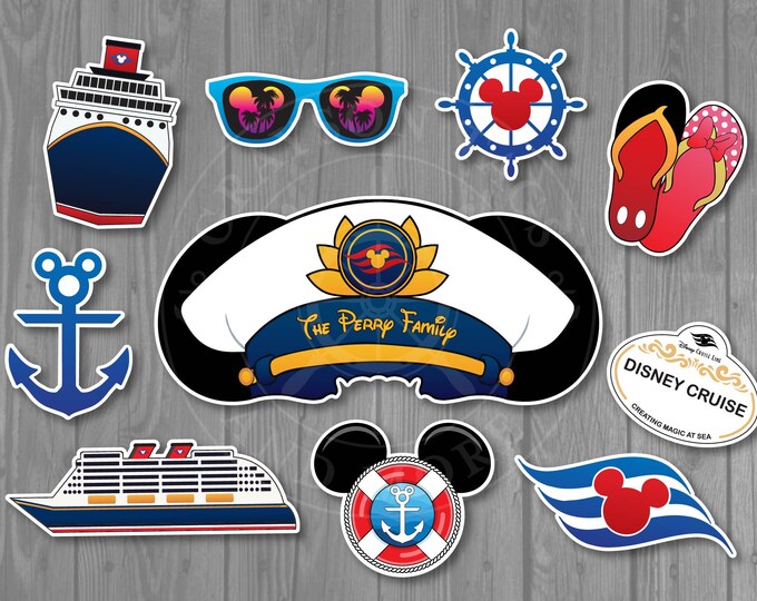 Pirate Flag Mickey Disney Cruise Line Wooden Door Magnet With LED ...