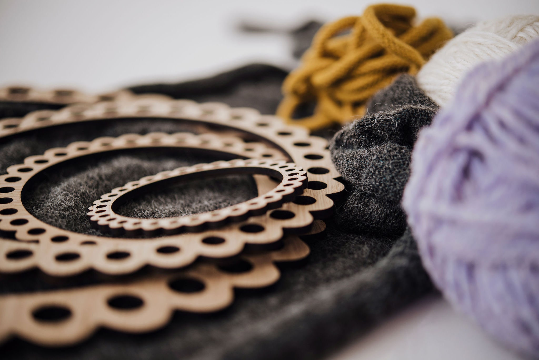Set of 4 Circular Weaving Looms Wooden Circle Wall Hanging | Etsy UK