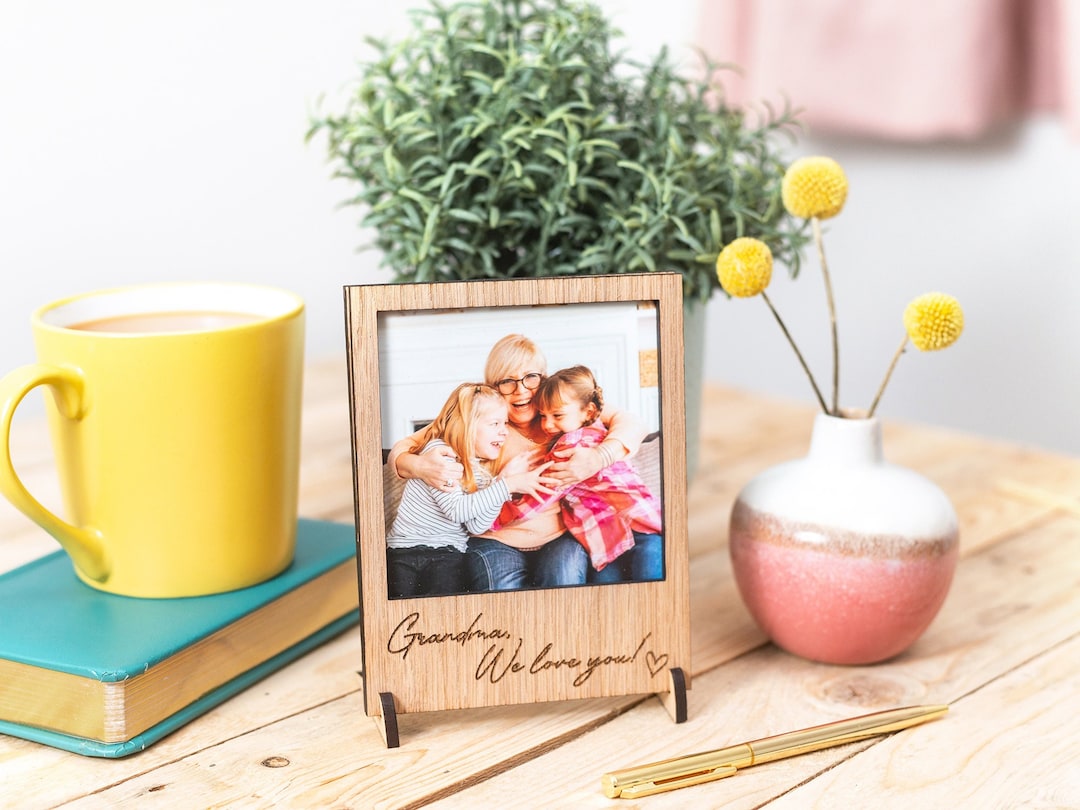 Personalised Polaroid Photo Frame - Custom Birthday Gift - Granny, Best ...