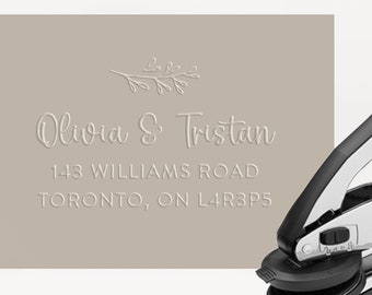 Embosser, Return Address Embosser, Custom Embosser, Housewarming Gift ...