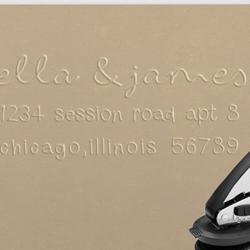 Address Embosser Custom Embosser Return Address Stamp | Etsy