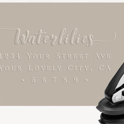 Embosser Return Address Embosser Custom Embosser Wedding - Etsy