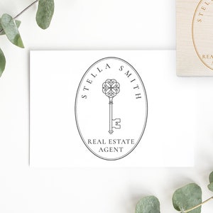Realtor Stamp, Realtor Gift, Real Estate Stamp, Realtor Logo, Custom ...