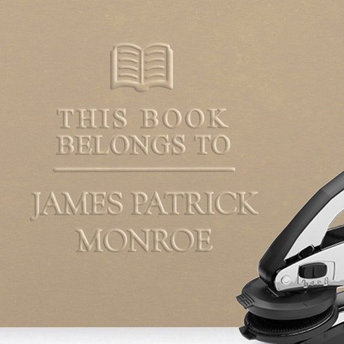 Ex Libris Embosser Custom Library Embosser Personalized - Etsy