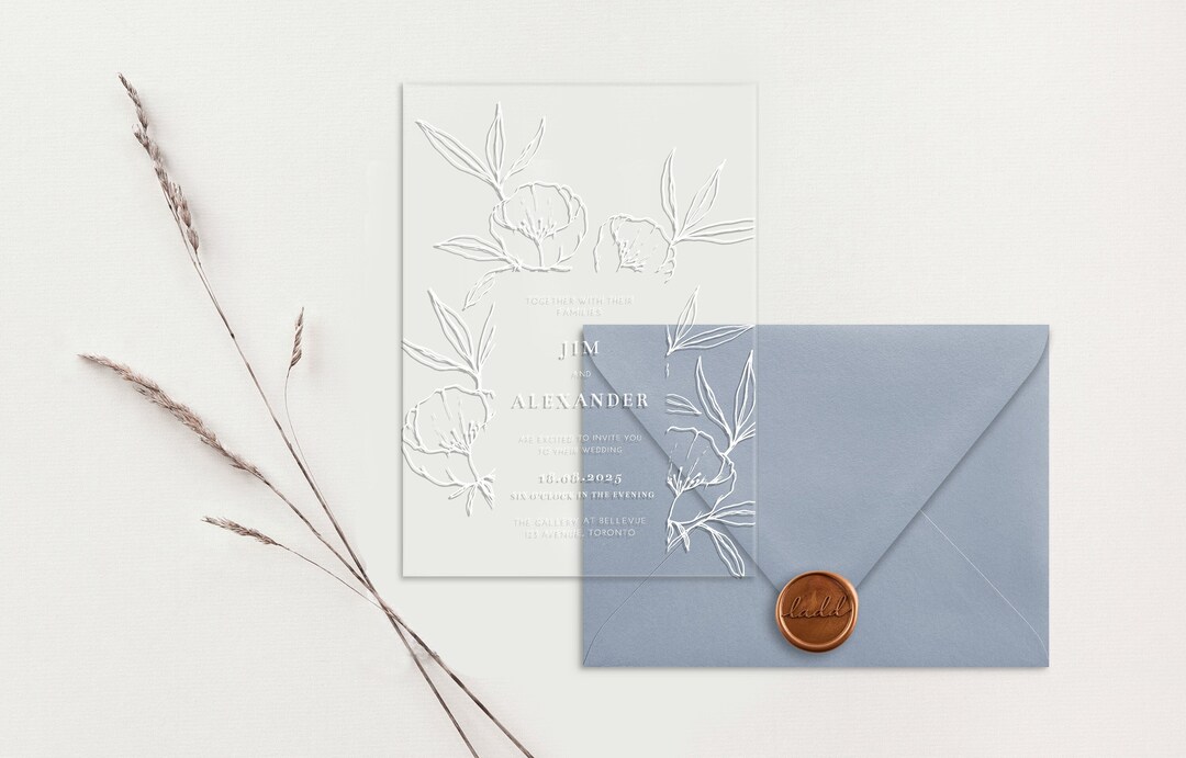 Acrylic Wedding Invitation Suite | Acrylic Wedding Invitations | Unique ...