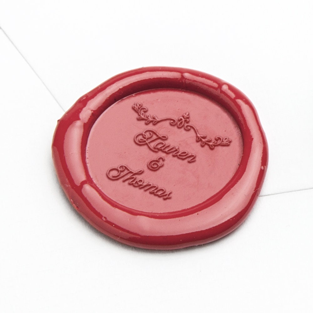 Wedding Wax Seal Custom Wax Seal Wedding Invitation Seal | Etsy