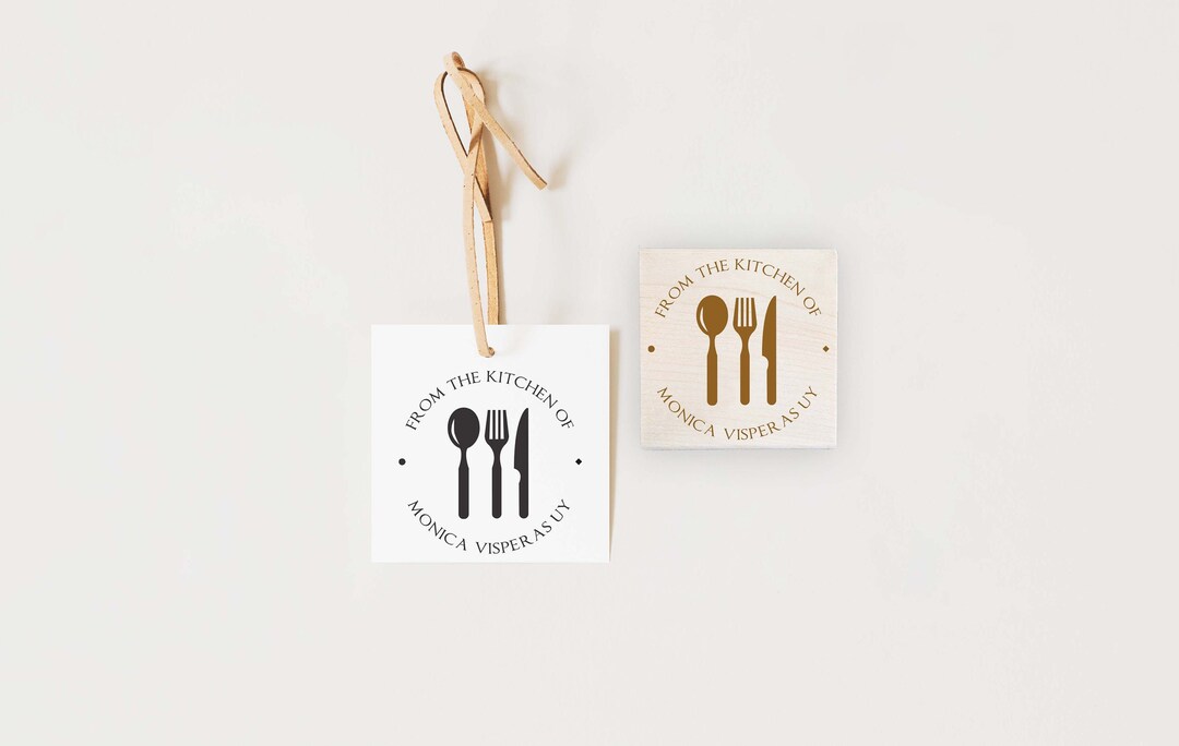 Custom Stamp, Logo Stamp, Business Stamp, Kitchen Stamp, Recipe Card ...
