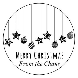 Custom Christmas Stamp, Personalized Holiday Stamp, Happy Holidays ...