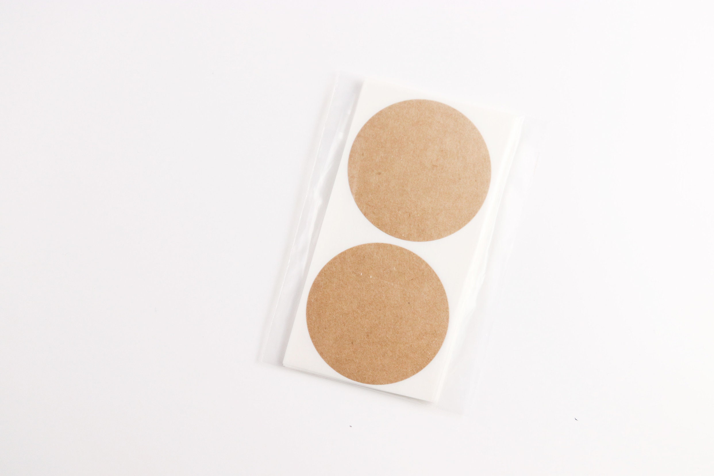 Kraft Stickers 2 Round Stickers Circle Kraft Stickers - Etsy