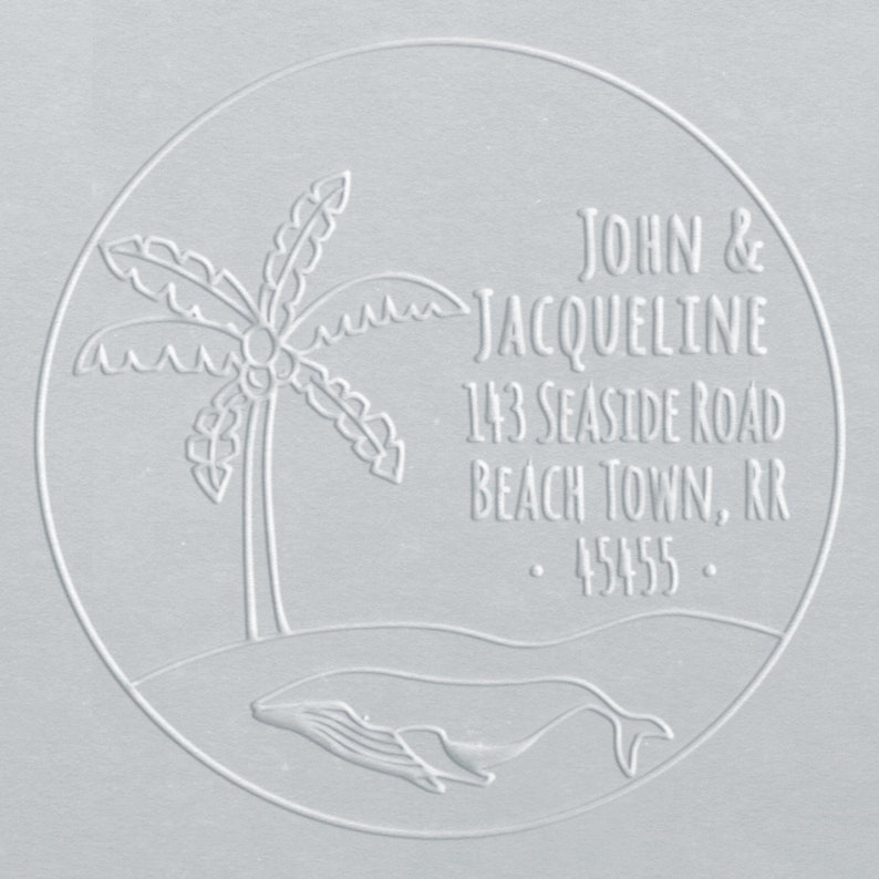 Embosser Return Address Embosser Custom Embosser Name | Etsy