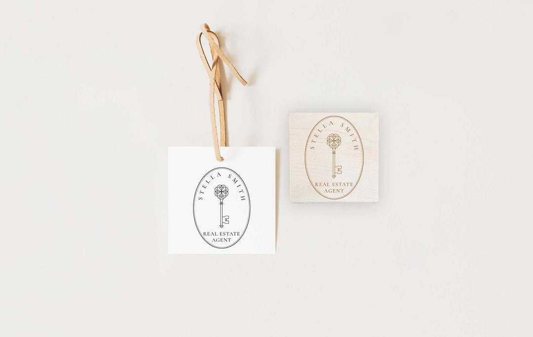 Realtor Stamp, Realtor Gift, Real Estate Stamp, Realtor Logo, Custom ...