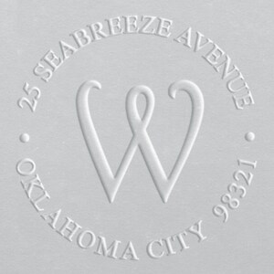 Wedding Embosser, Address Embosser, Return Address, Emboss, Embossed ...