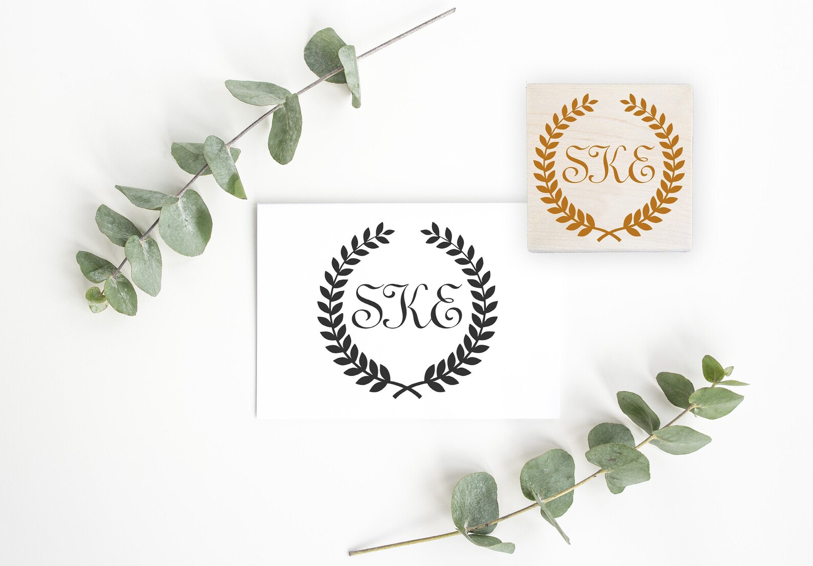 Monogram Stamp Custom Stamp Personalized Stamp Personalized - Etsy