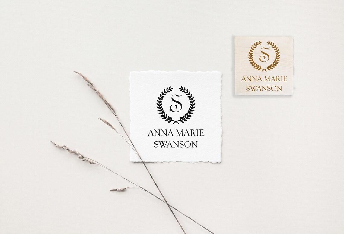 Initial Stamp Custom Stamp Personalized Stamp Personalized - Etsy